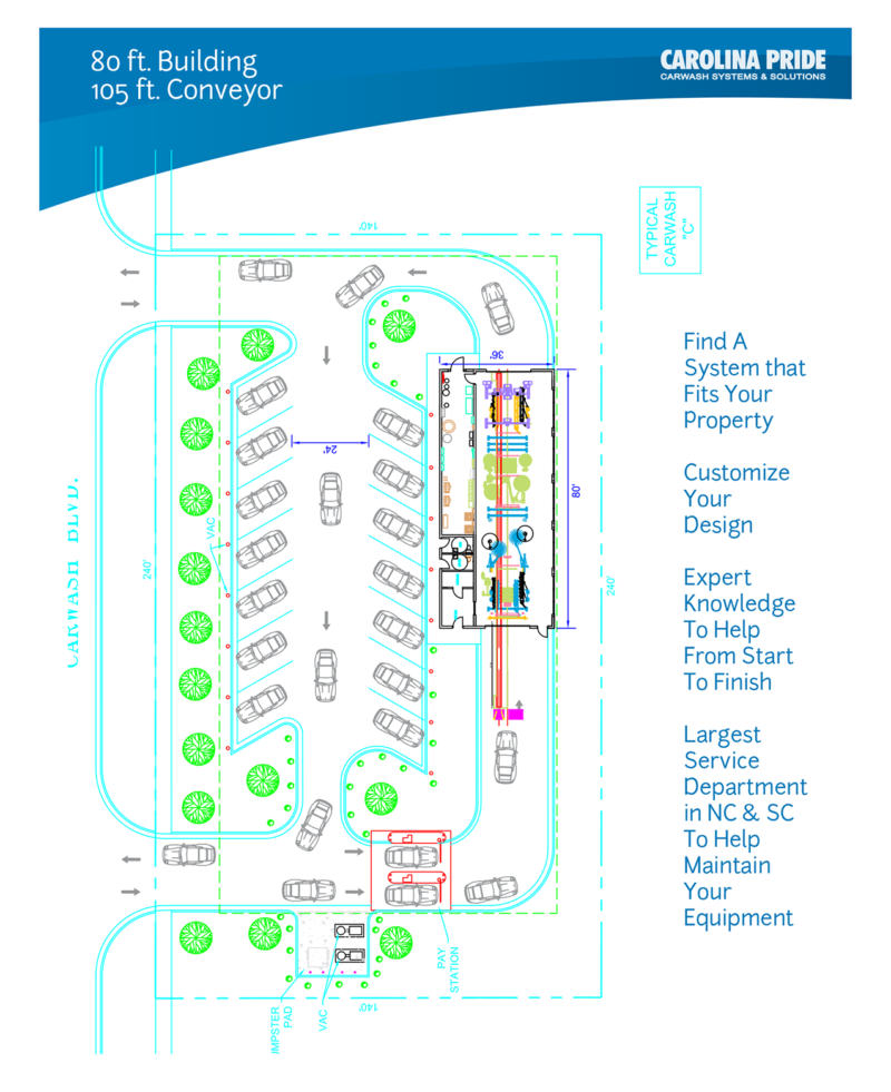 Tunnel Wash Layouts - Carolina Pride Carwash Inc. Tunnel Wash Layouts - Carolina Pride Carwash Inc.